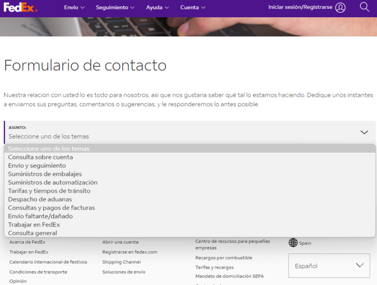 Atención al cliente FEDEX 24 horas《 Teléfono GRATIS