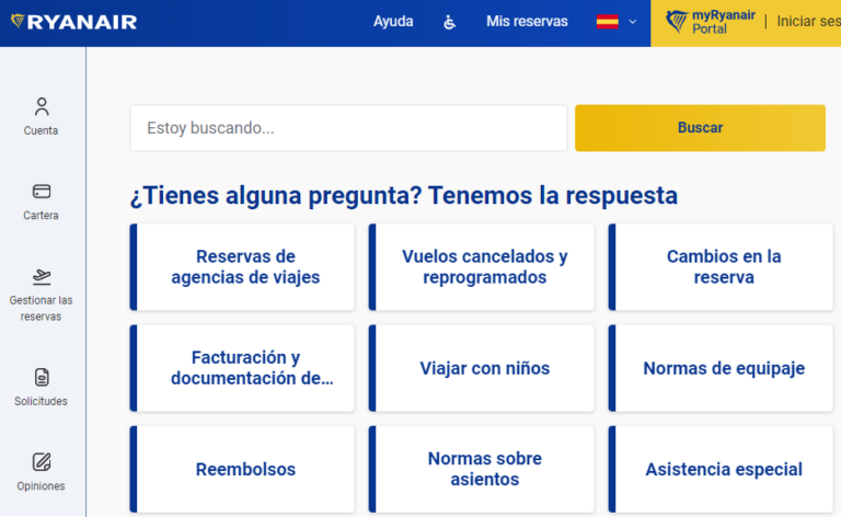 Teléfono RYANAIR 24 Horas《 Gratis 》Y chat en vivo