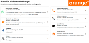 Teléfono ORANGE Gratis y 24h 《 Atención al Cliente