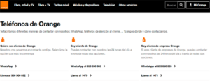 Teléfono ORANGE Gratis y 24h 《 Atención al Cliente