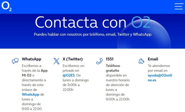 Atención al cliente O2《 Teléfono Gratis
